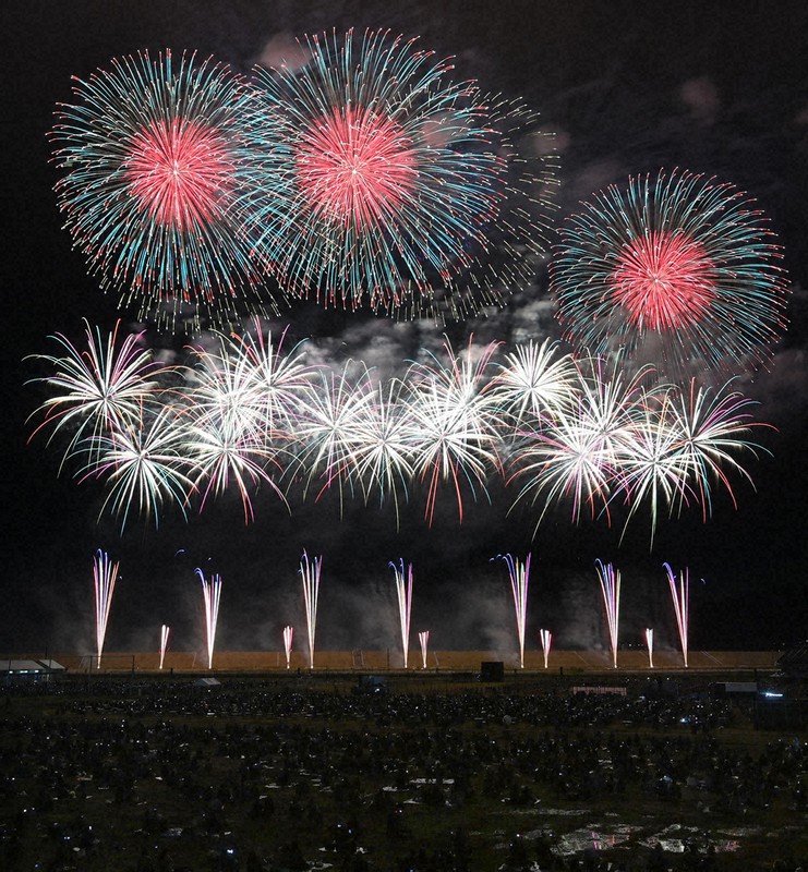In Photos: Fireworks light up night sky in disaster-hit northeast Japan ...