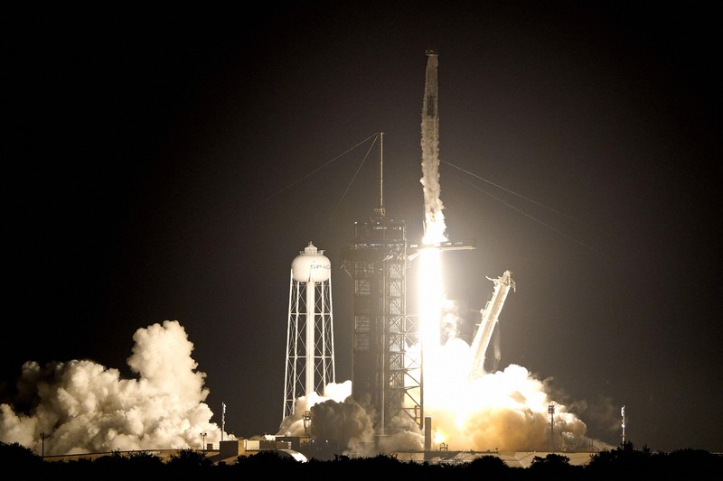 SpaceX crew launch marks 600 space travelers in 60 years - The Mainichi