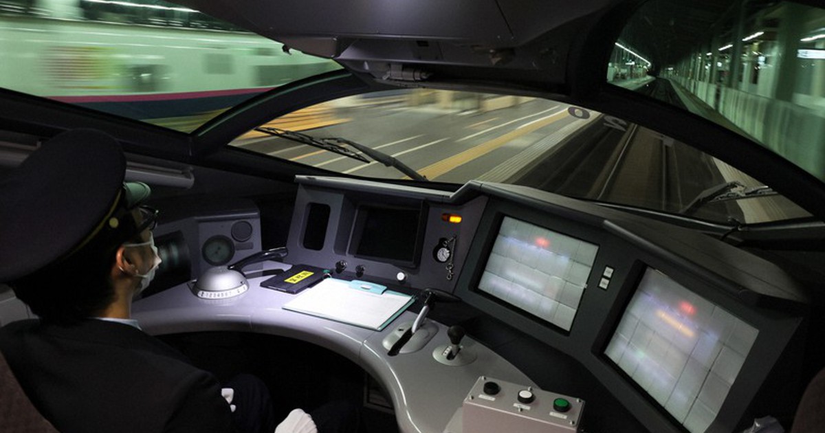 In Photos: Aboard an automated shinkansen bullet train test in Niigata ...