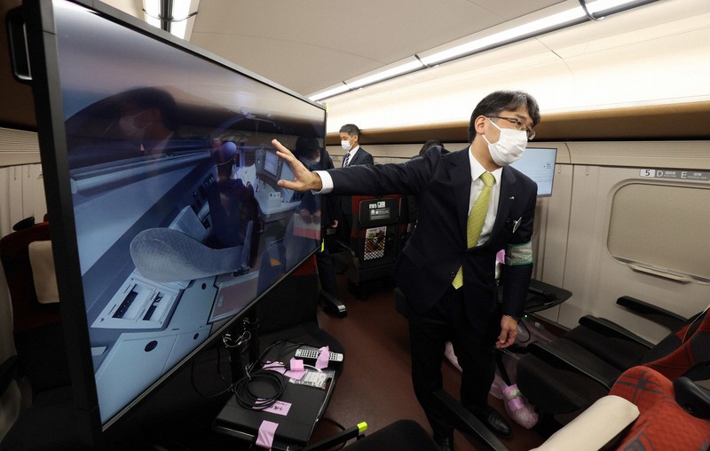 In Photos: Aboard an automated shinkansen bullet train test in Niigata ...