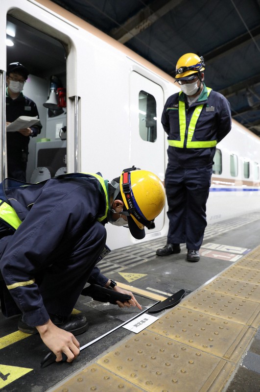 In Photos: Aboard an automated shinkansen bullet train test in Niigata ...