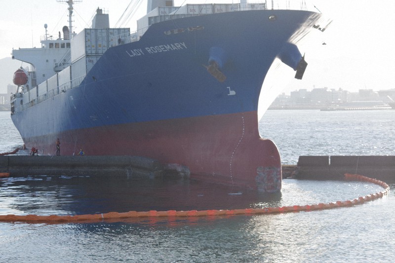In Photos: Foreign cargo ship gets lodged on breakwater in Japan - The ...