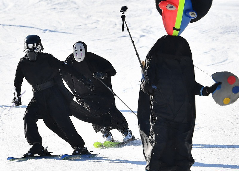 In Photos: Menagerie of animals, anime characters hit the slopes at ...