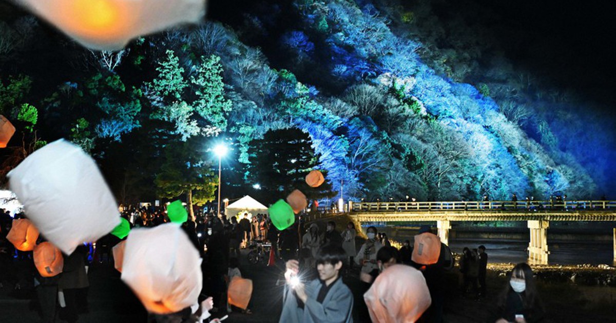 In Photos: Tourist attractions lit up in final Kyoto Arashiyama ...