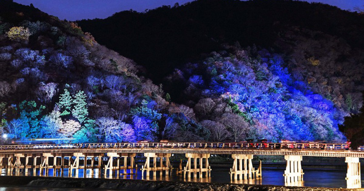 In Photos: Tourist attractions lit up in final Kyoto Arashiyama ...