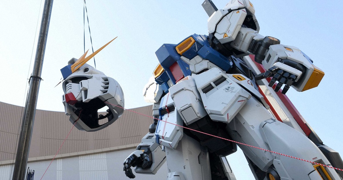 1st Life size Gundam Statue In West Japan Unveiled To Media During 1st Life size Gundam Statue In West Japan Unveiled To Media During