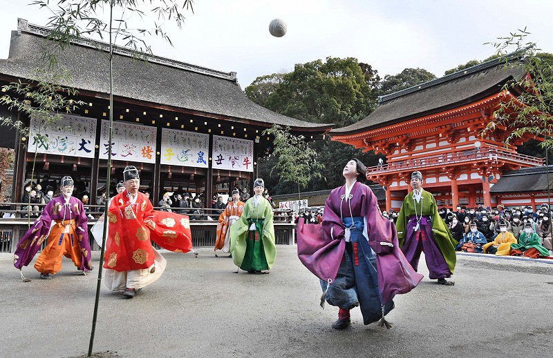 In Photos: Japan's ancient football game played in colorful robes at ...