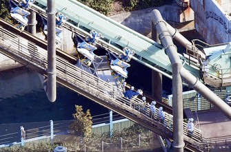 Roller coaster at Universal Studios Japan comes to emergency halt 15 ...