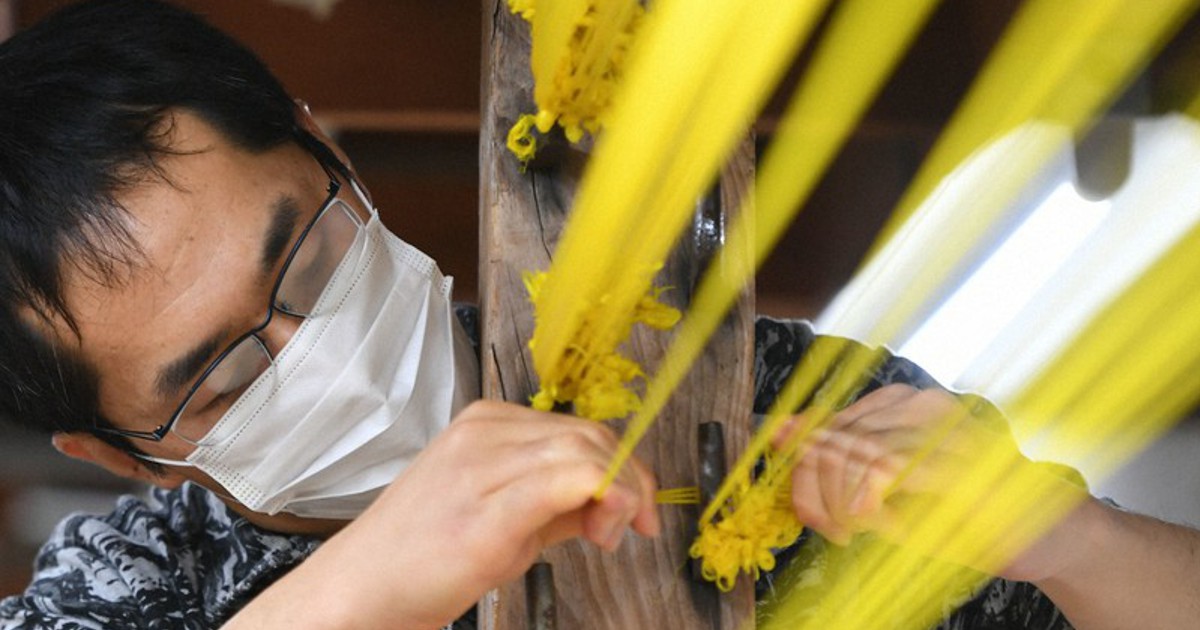 In Photos: Special silk strings created for Japanese instruments using ...