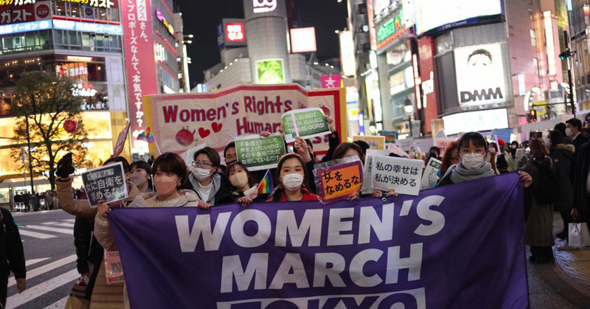 In Photos: People rally across Japan on International Women's Day - The ...