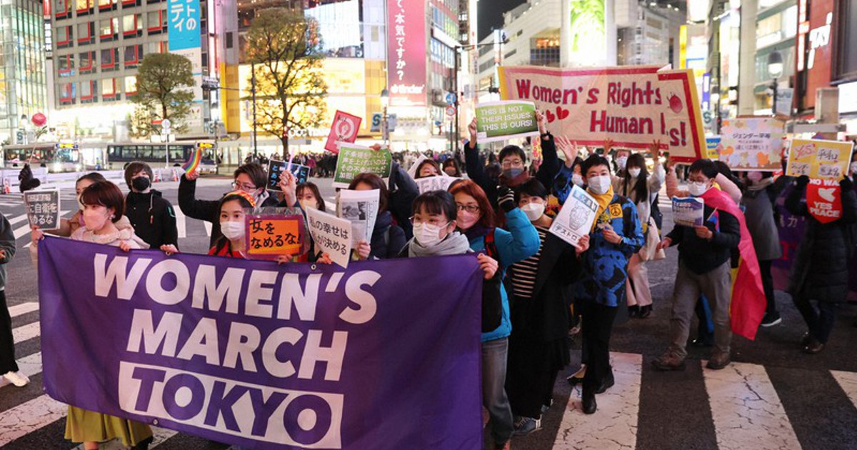 In Photos: People rally across Japan on International Women's Day - The ...