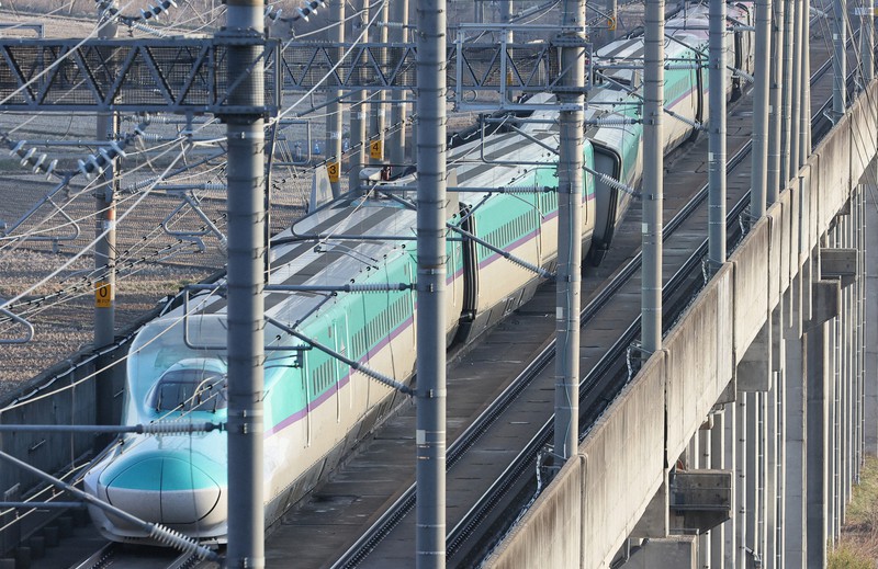 In Photos: Bullet train derails, traffic disrupted after strong quake ...
