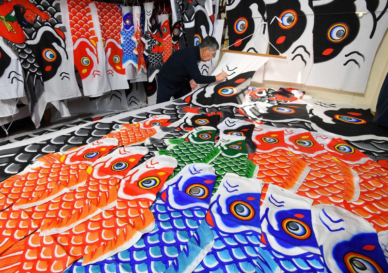 In Photos: Traditional hand-painted carp streamers ready to fly in ...
