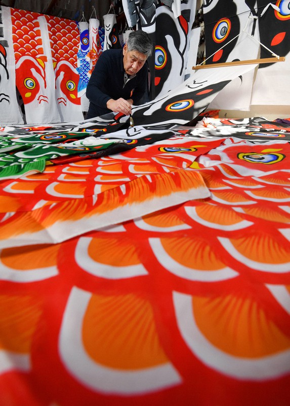 In Photos: Traditional hand-painted carp streamers ready to fly in ...