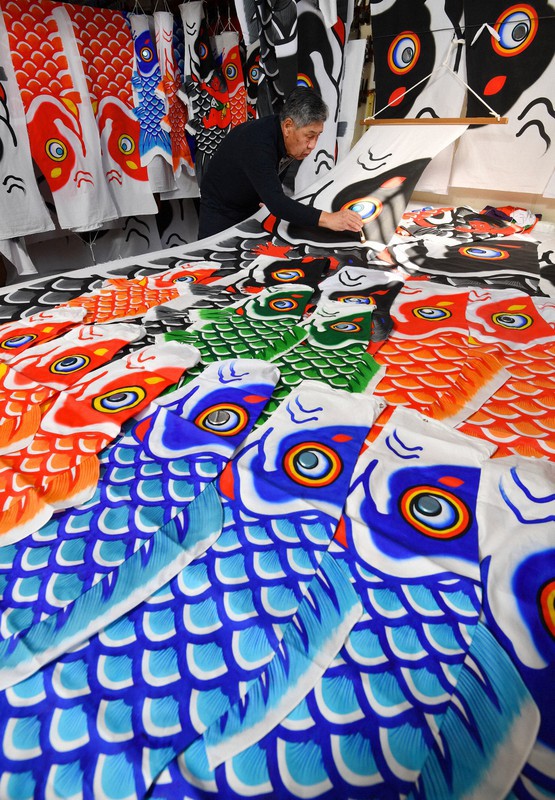 In Photos: Traditional hand-painted carp streamers ready to fly in ...