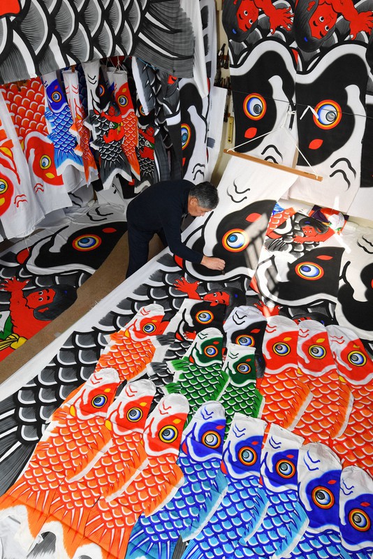 In Photos: Traditional hand-painted carp streamers ready to fly in ...