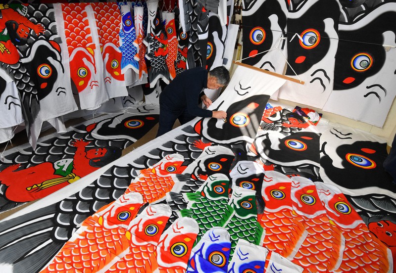 In Photos: Traditional hand-painted carp streamers ready to fly in ...