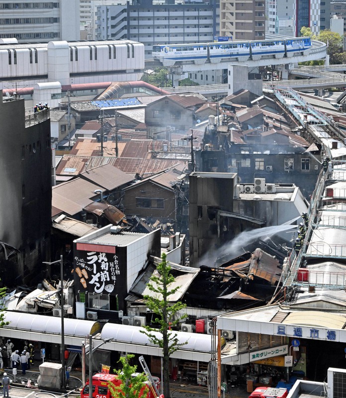 Locals in shock after large fire at beloved Japan marketplace - The ...