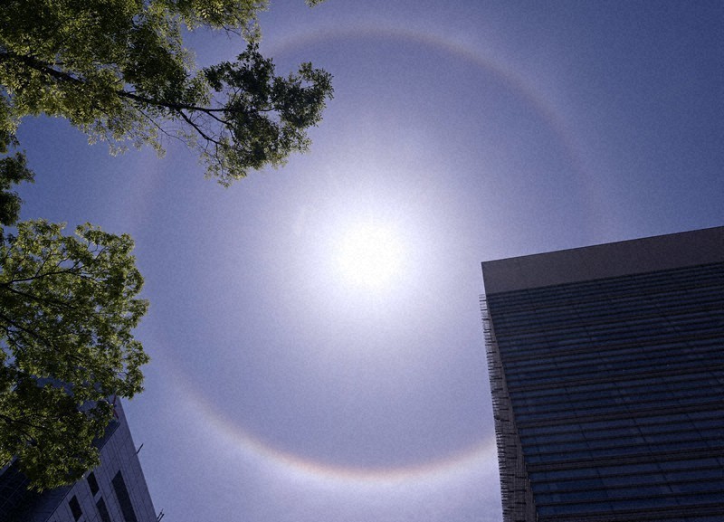 Solar halo seen in Fukuoka, other parts of Japan - The Mainichi