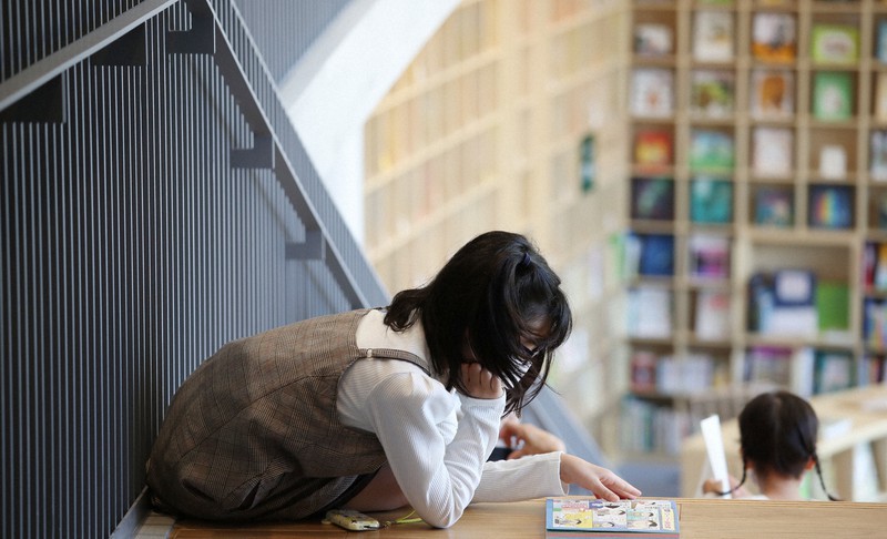 In Photos: Kobe's ‘Book Forest’ lets kids read titles anywhere - The ...