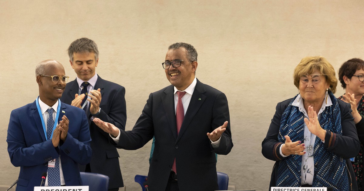 WHO chief Tedros reappointed to second five-year term - The Mainichi