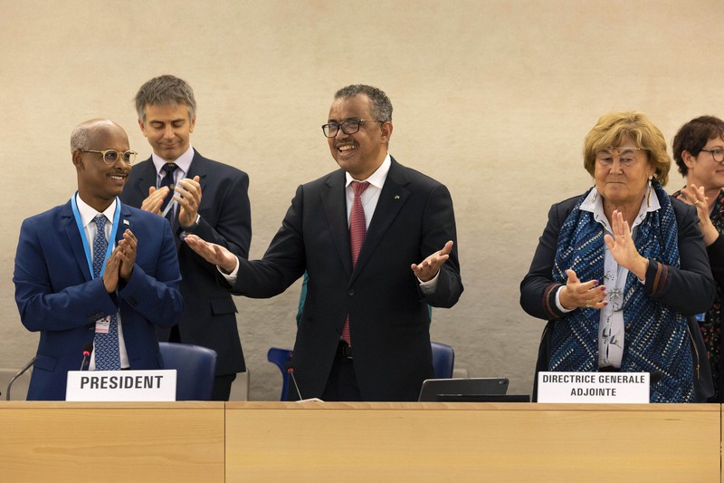 WHO chief Tedros reappointed to second five-year term - The Mainichi