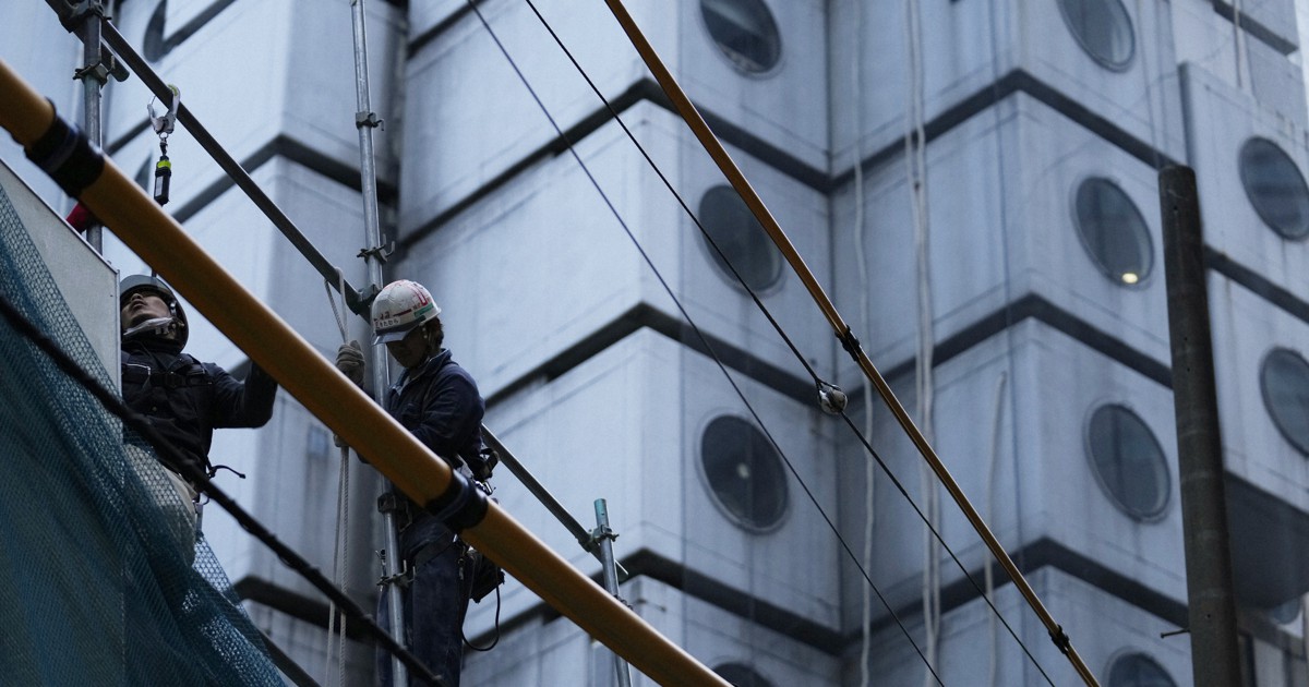 Japan's landmark capsules coming down to sit in museums - The Mainichi