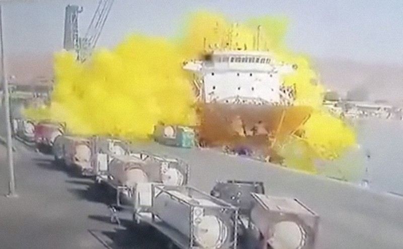 Toxic gas released in Jordan port kills 13, injures 250 - The Mainichi