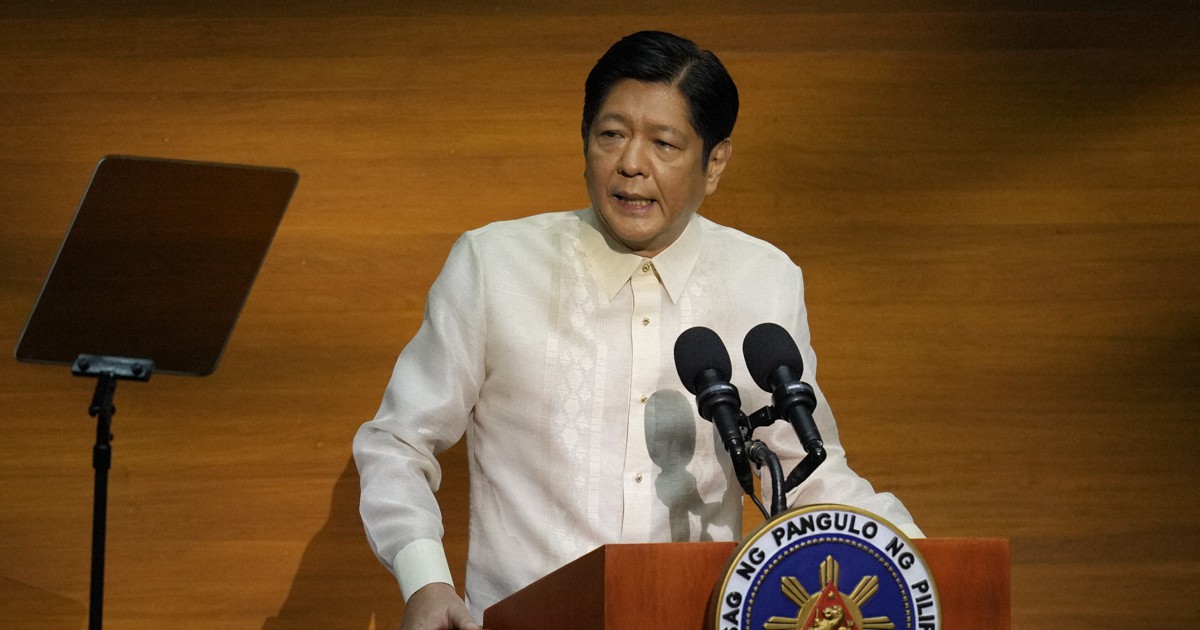 Facing headwinds and history, Marcos makes policy speech - The Mainichi