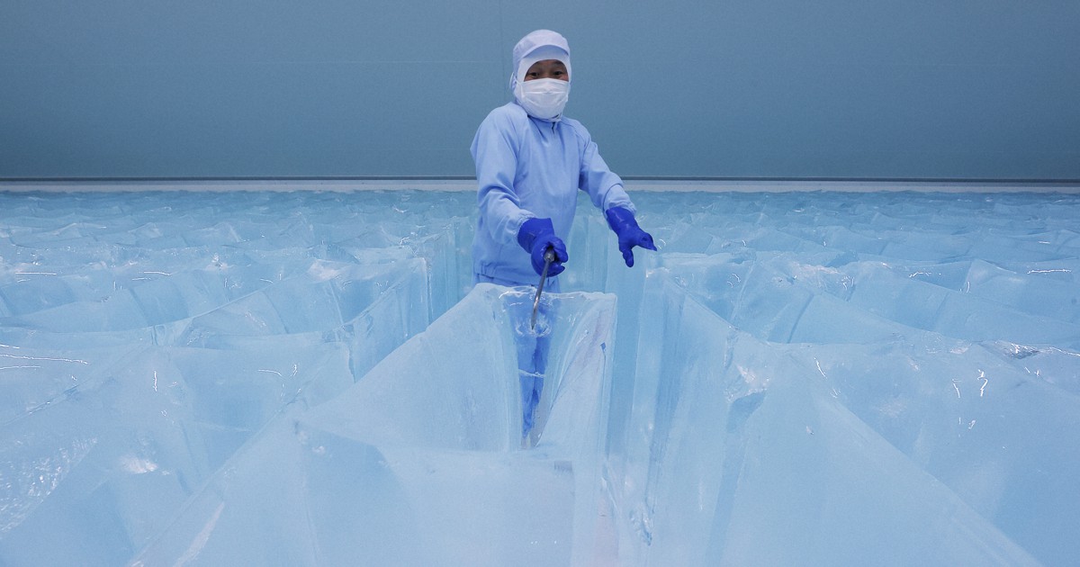 Block ice production in full swing as Japan sizzles in heat wave - The ...