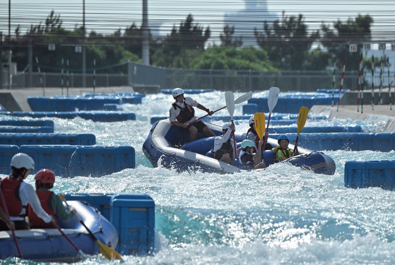 In Photos: Visitors get chance to rule the rapids at Tokyo Olympic ...