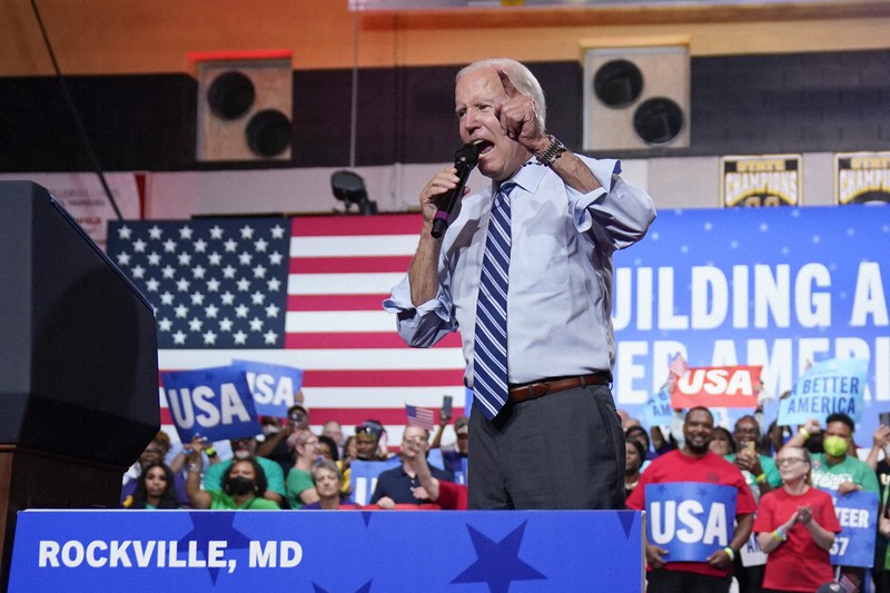 Biden rallies for Democrats, slams 'semi-fascism' in GOP - The Mainichi