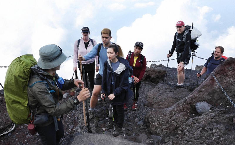 No. of Mt. Fuji climbers during summer recovered to 60% of pre-pandemic ...