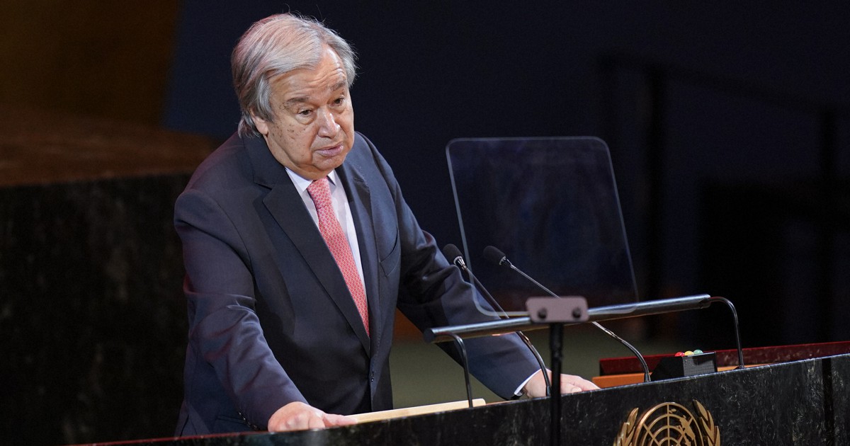 UN chief warns global leaders: The world is in 'great peril' - The Mainichi