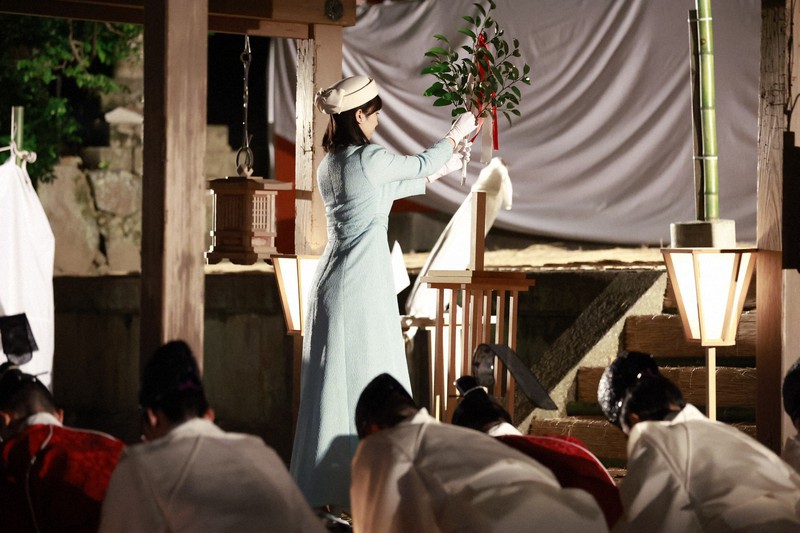 In Photos: Japan's Princess Kako attends ceremony at shrine in ancient ...