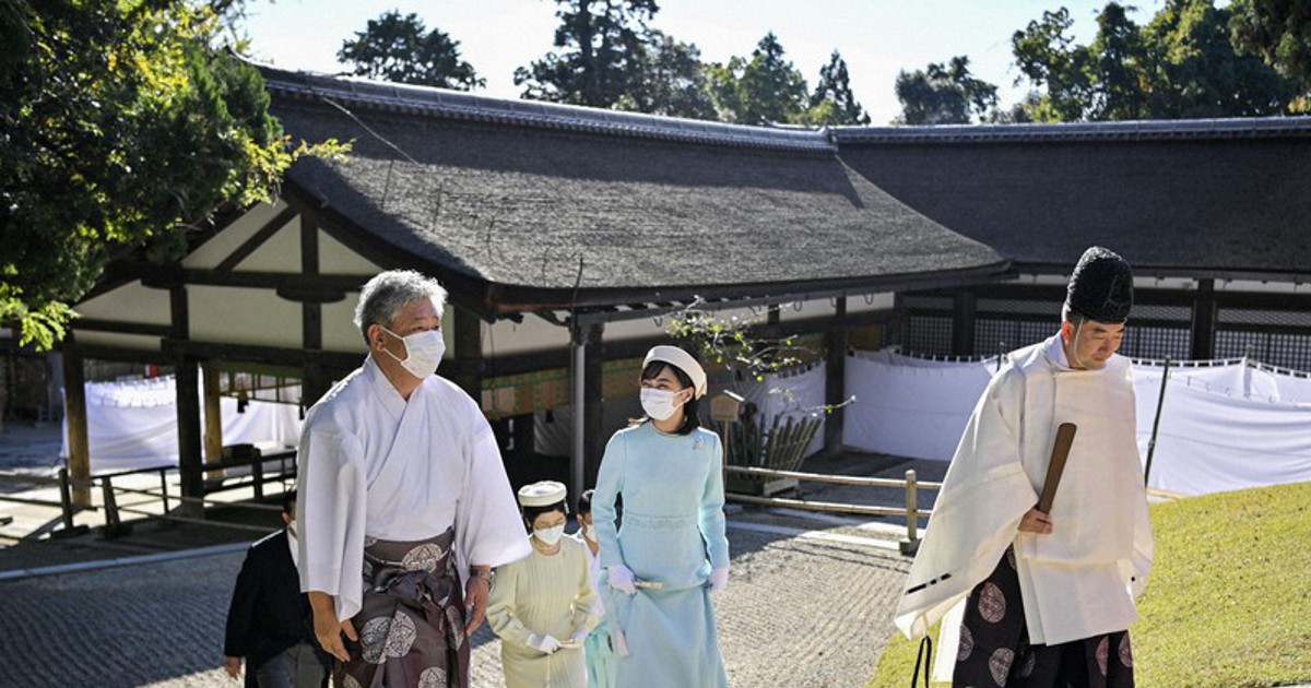 In Photos: Japan's Princess Kako attends ceremony at shrine in ancient ...