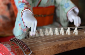 Japanese automaton plays koto in globally unique design by Osaka Pref ...