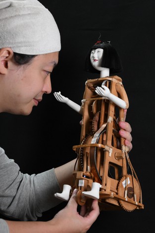 Japanese automaton plays koto in globally unique design by Osaka Pref ...