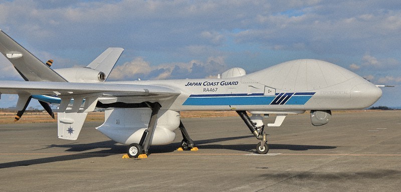 Japan Coast Guard unveils new 'SeaGuardian' surveillance drone - The ...