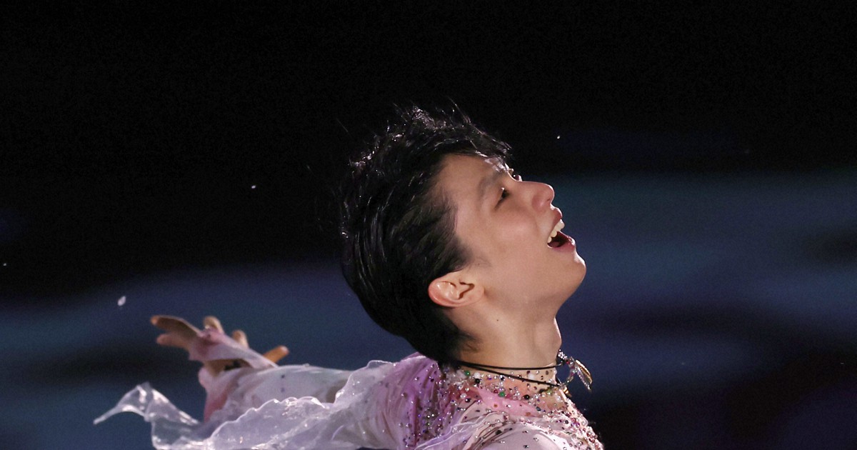 Japanese skating star Yuzuru Hanyu performs finale of 'Prologue' ice ...
