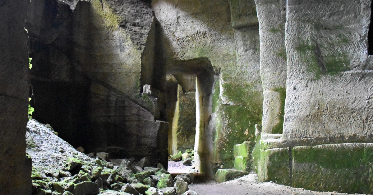 Ruins of Meiji-era stone quarry in central Japan evoke Miyazaki's ...