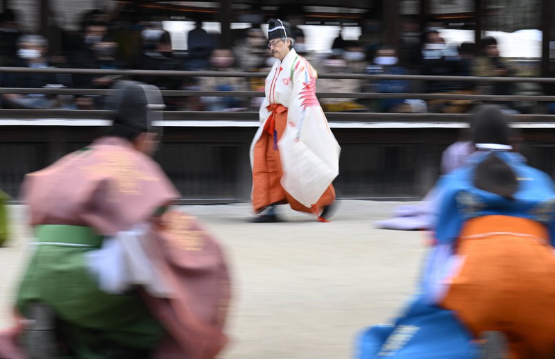 In Photos: Year's 1st 'kemari' ancient Japanese football game staged at ...
