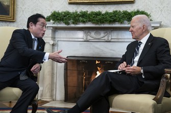 Biden and Kishida discuss Japan 'stepping up' security - The Mainichi