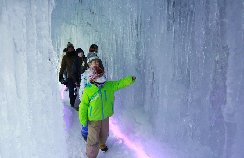 In Photos: Ice cave at 'coldest place on Japan's Honshu main island ...