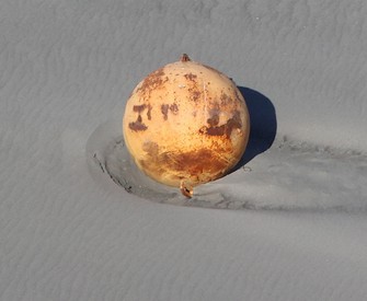 Mysterious 1.5-meter metal ball found washed up on Japan beach - The ...