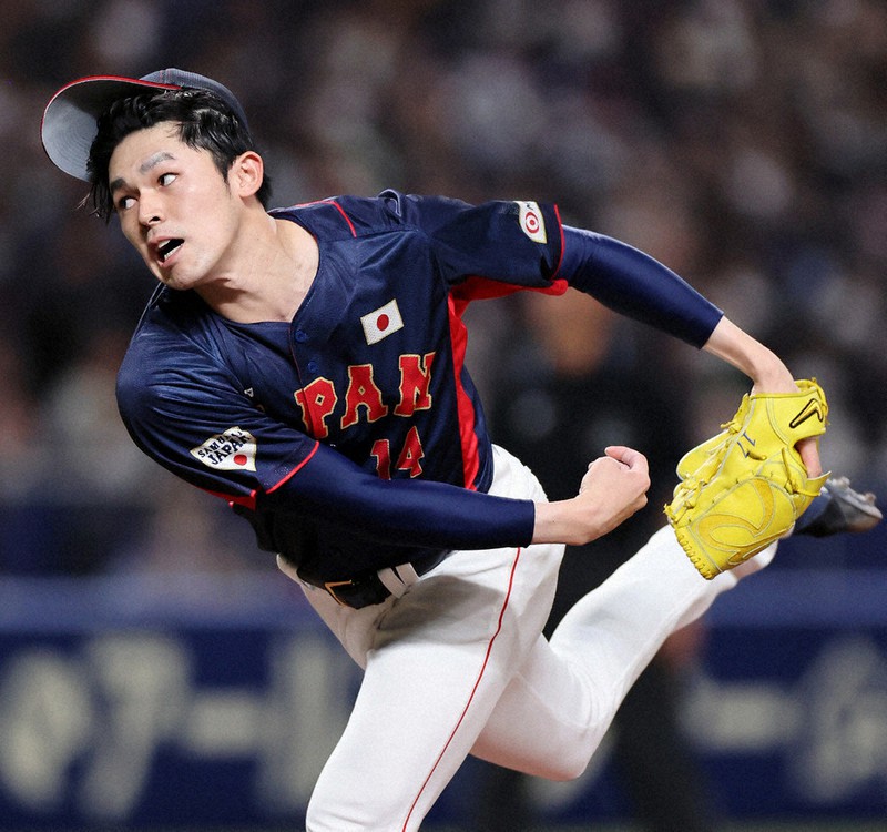 WBC：壮行試合 怪物、いきなり165km 佐々木 日本最速タイ 先輩を前に速球ショー | 毎日新聞