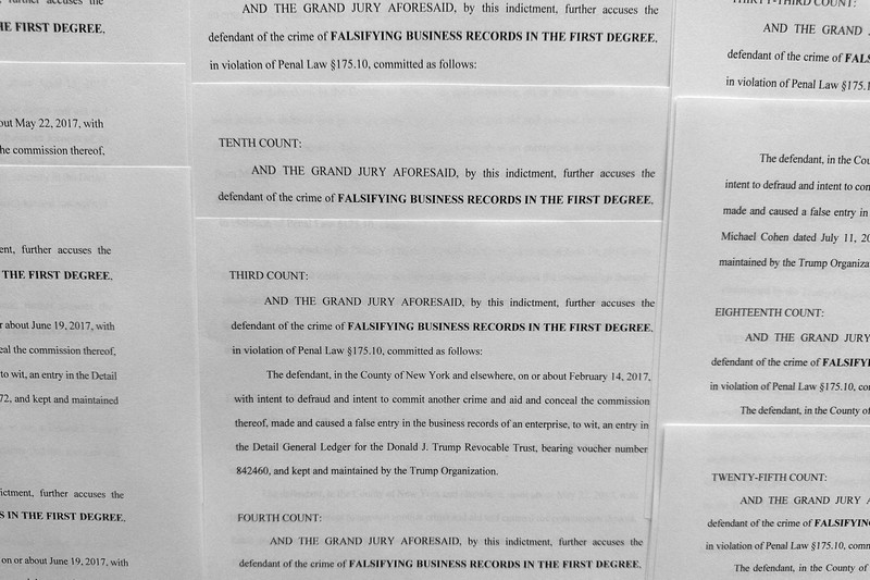 トランプ前大統領、検察当局に出頭 Nyの裁判所で罪状認否へ [写真特集5 10] 毎日新聞