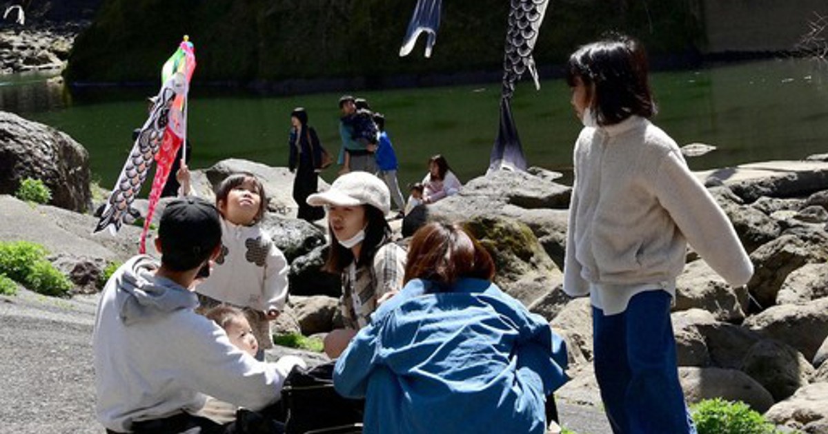 In Photos: Carp streamers, curious cat captured in southwest Japan ...