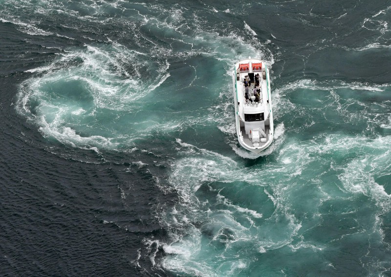 In Photos: Naruto Strait's whirlpools in west Japan leave tourists in ...