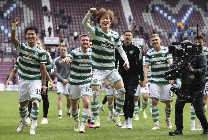 Football: Celtic wins league in Scotland for 2nd part of treble bid ...